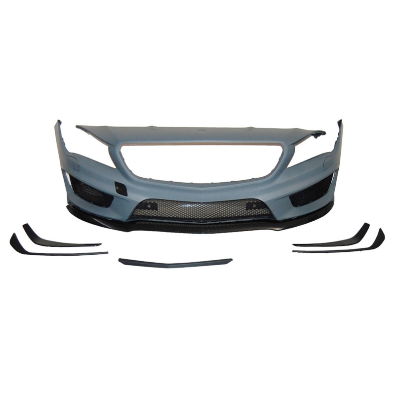 Front Bumper Mercedes W117 13-15 4D / SW Look AMG A45 Front spoiler