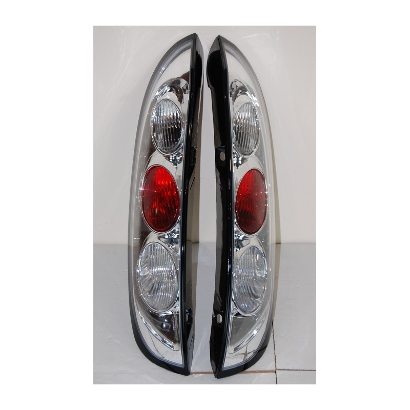 Set Of Rear Tail Lights Opel Corsa C Lexus Chromed